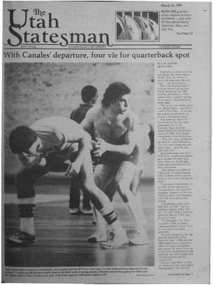 "The Utah Statesman, March 26, 1984" by Utah State University